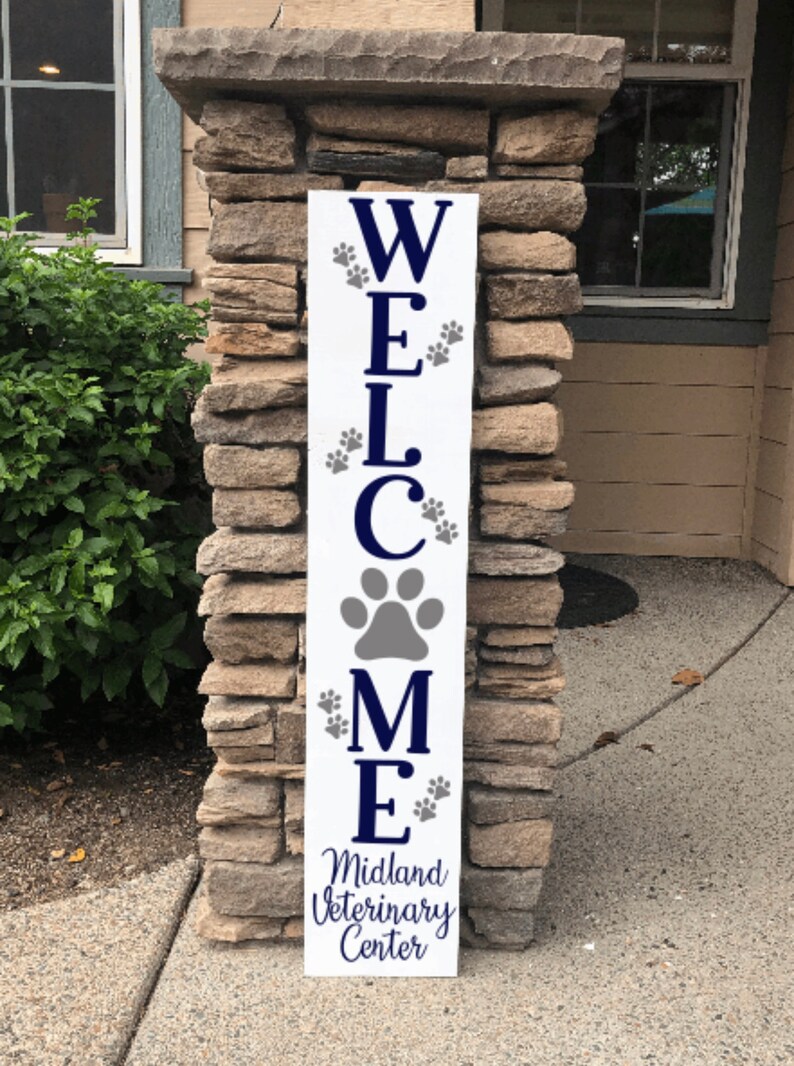 Pet Welcome Sign Vet Sign Personalized Welcome Sign | Etsy