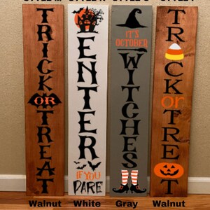 Fall Sign - Halloween Sign - Autumn Sign - Porch Sign - Leaning Sign ...