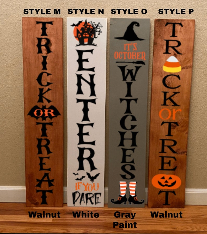 Fall Sign - Halloween Sign - Autumn Sign - Porch Sign - Leaning Sign ...