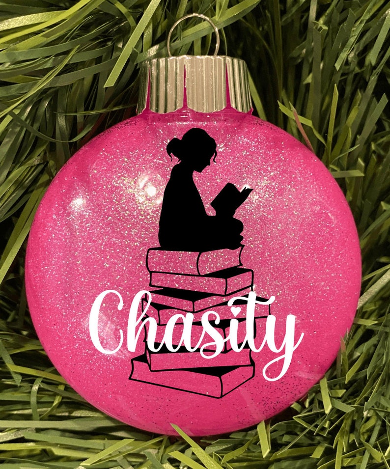 Reading Ornament Book Worm Ornament Reading Reader - Etsy