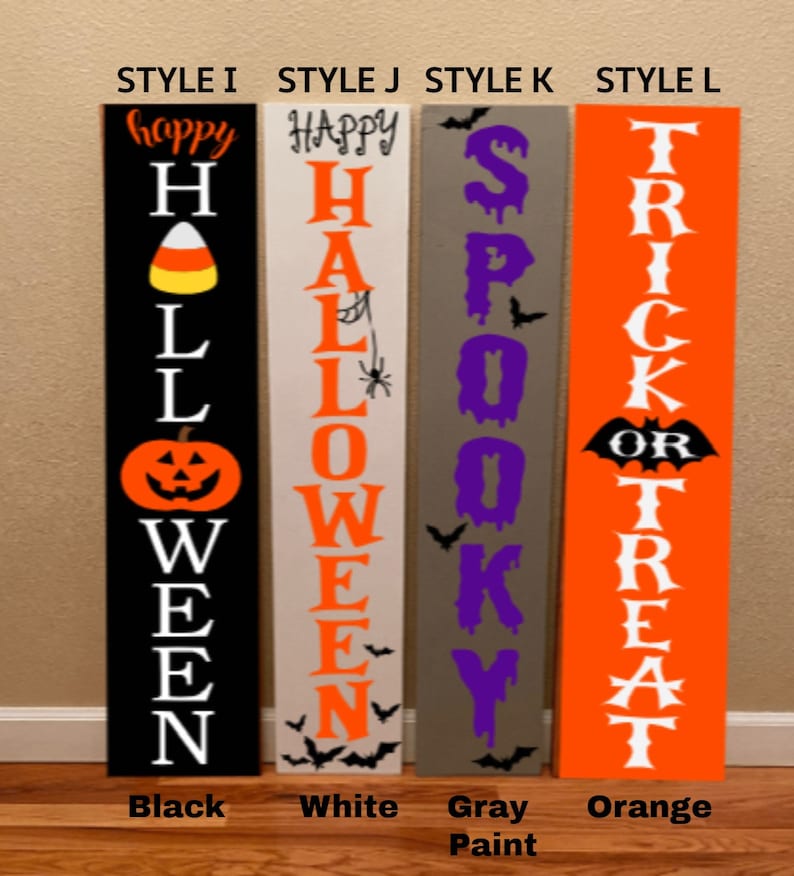 Fall Sign - Halloween Sign - Autumn Sign - Porch Sign - Leaning Sign ...