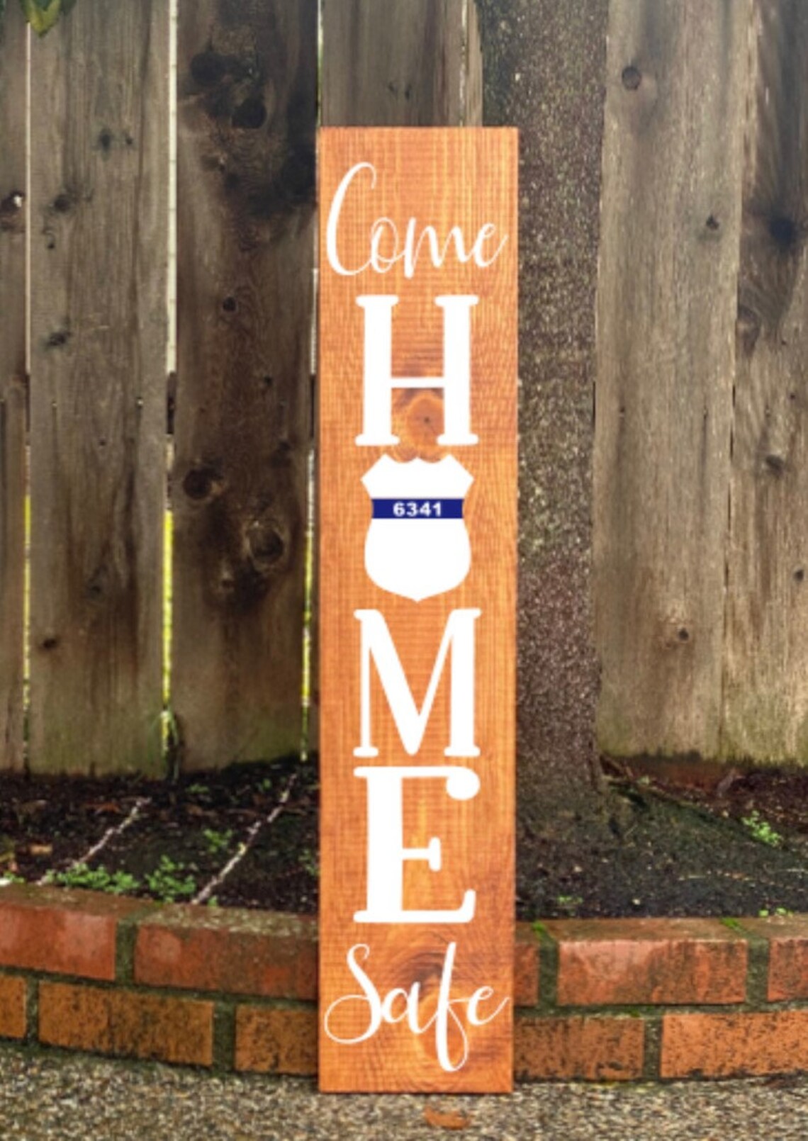 Police Sign Cop Sign Sheriff Sign come Home Safe Wood - Etsy