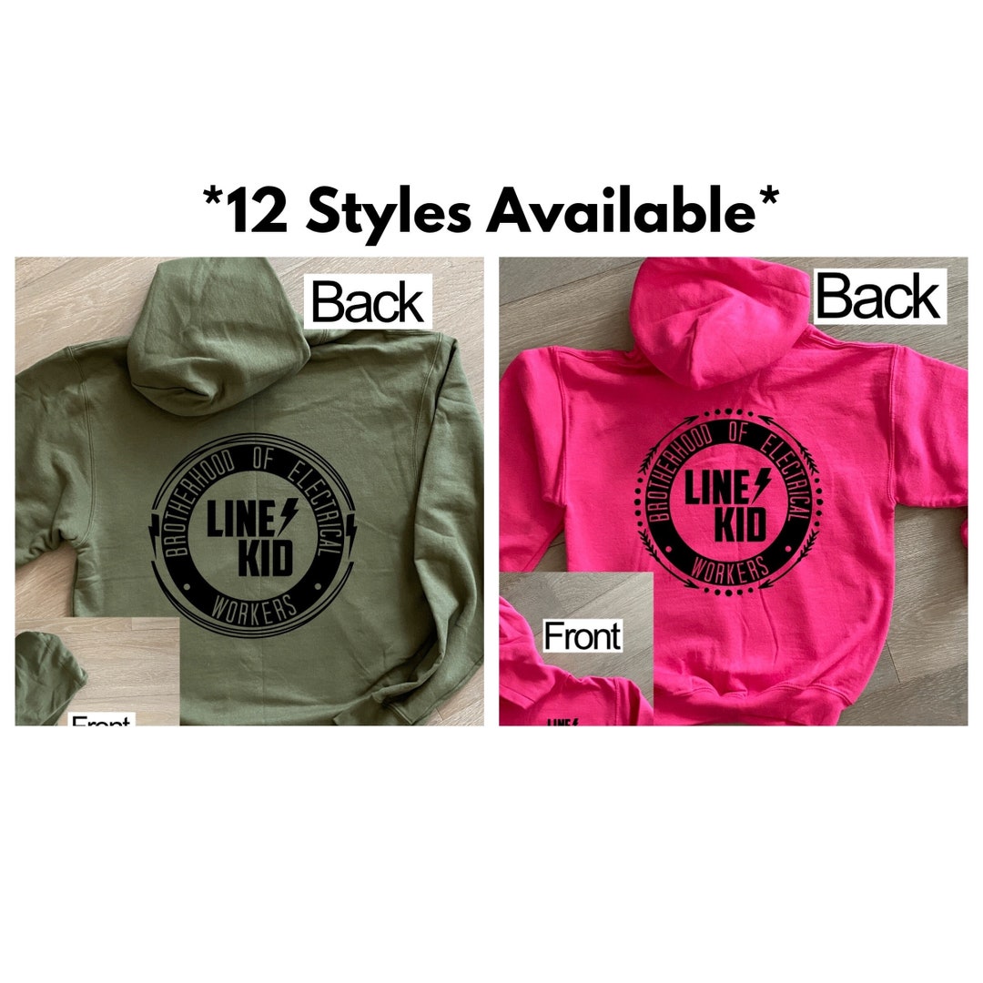 Line Kid Tee Hoodie-lineman Child Hoodie-line Kid Sweatshirt-linemans ...