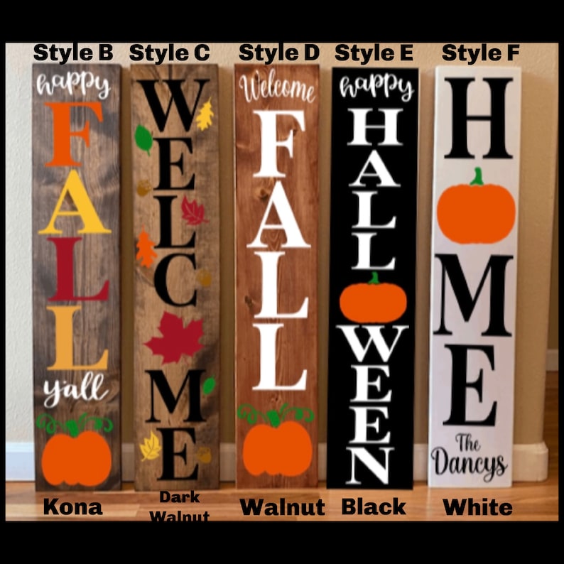 Fall Sign - Halloween Sign - Autumn Sign - Porch Sign - Leaning Sign ...