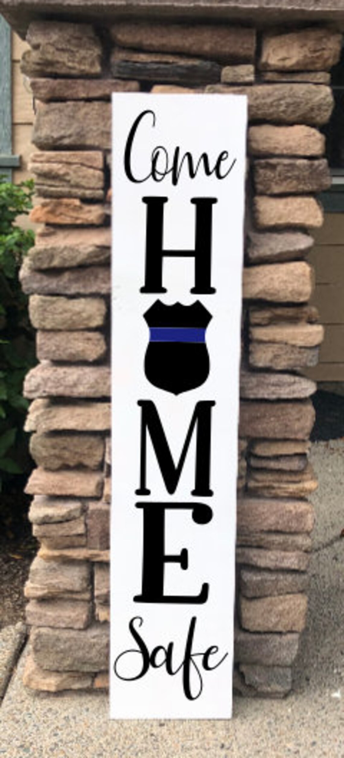 Police Sign Cop Sign Sheriff Sign come Home Safe Wood | Etsy