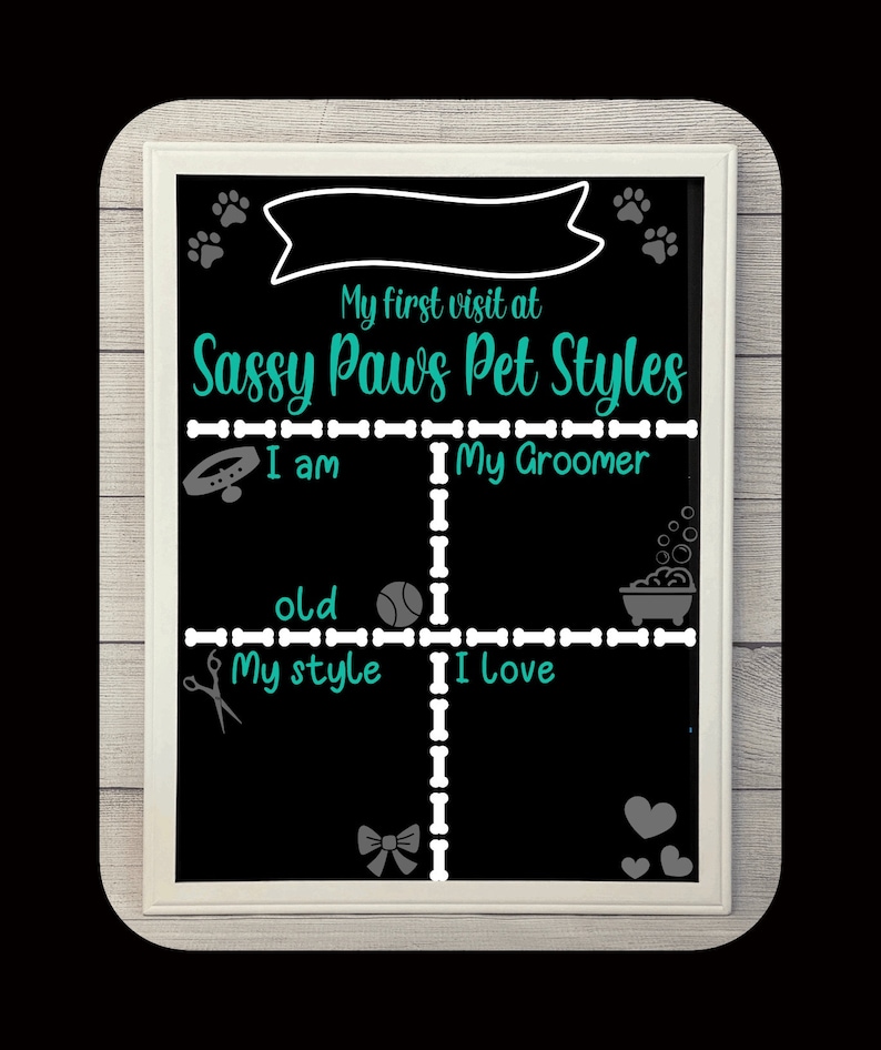 Grooming Chalkboard - Groomer Sign - Pet Daycare - Boarding Sign - Pet ...