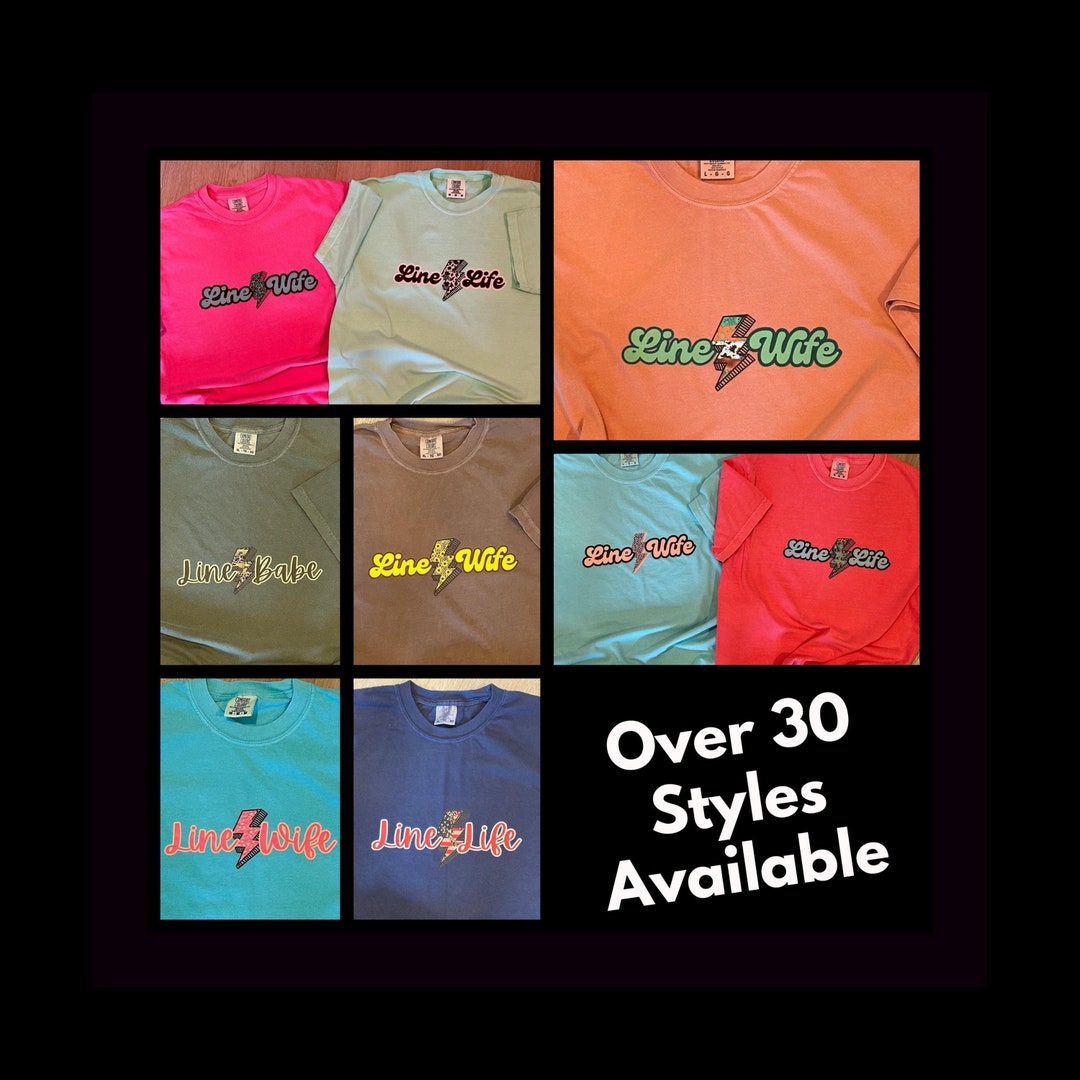 Comfort Colors Line Wife Tee - Line Babe Tee - Line Babe Shirt- Line ...