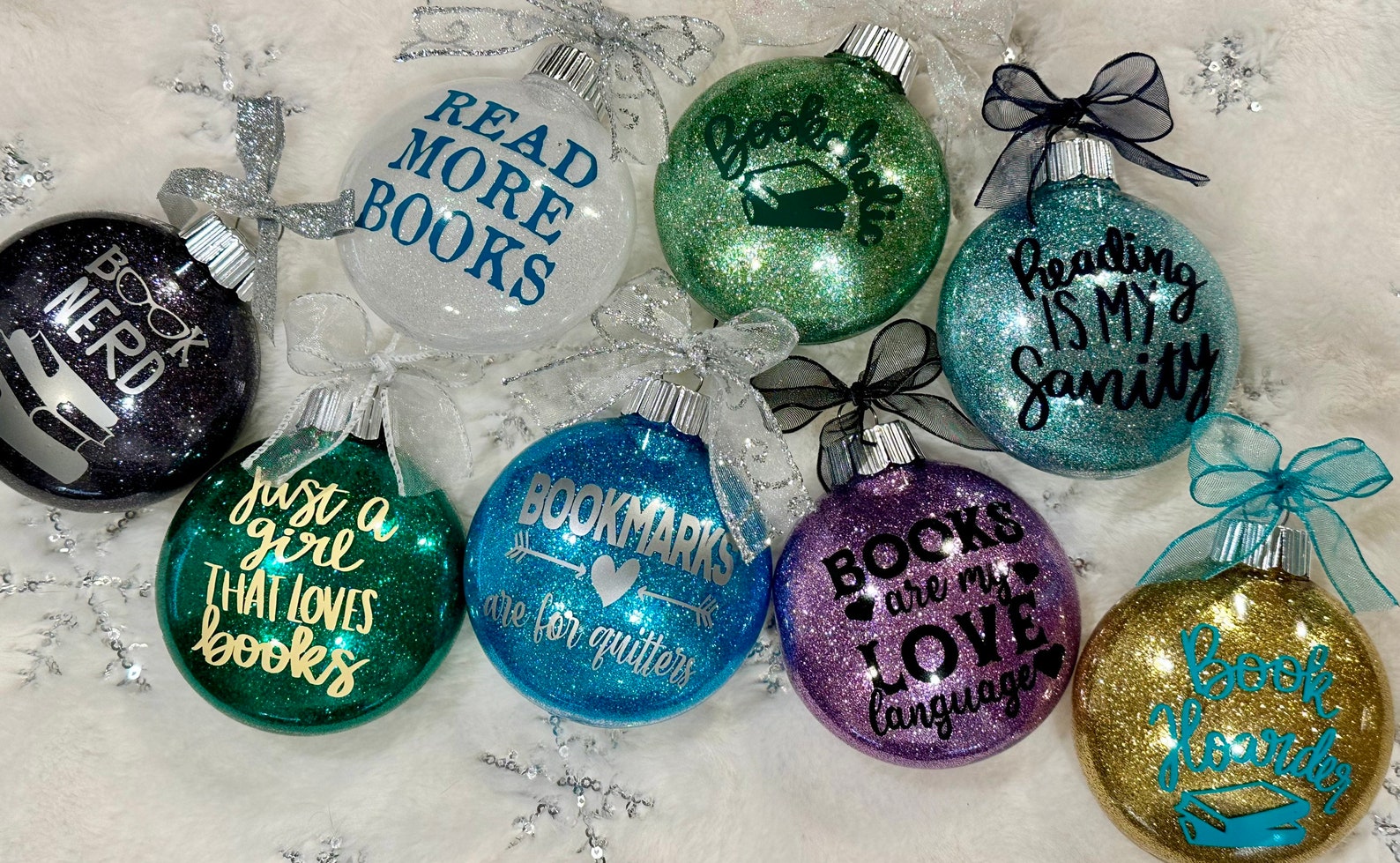 Reading Ornament Book Worm Ornament Reading Reader - Etsy