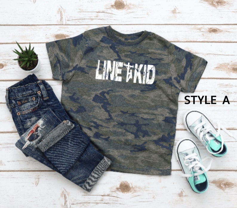 YOUTH Line Kid Shirt Lineman Child Shirt Linemans Girl | Etsy