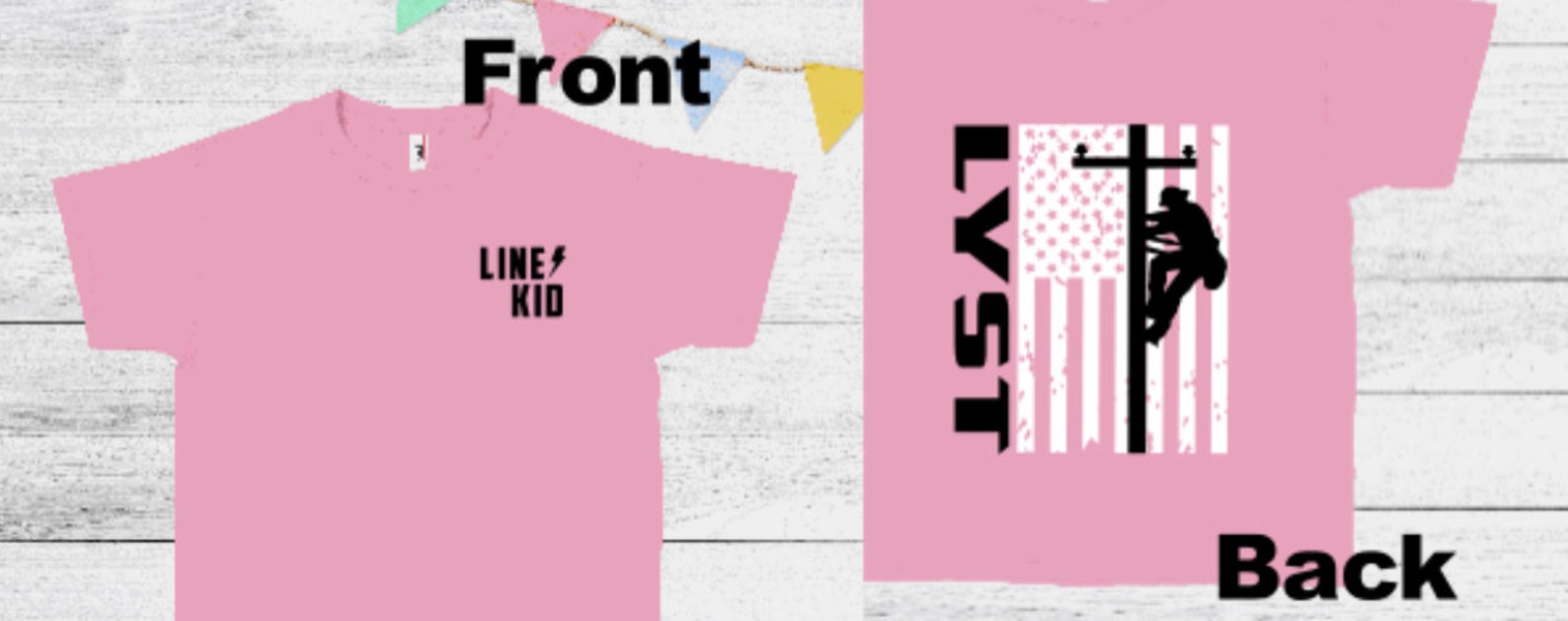 Line Kid Tee-toddler Tee-toddler Shirt-personalized Shirt-lineman Child ...