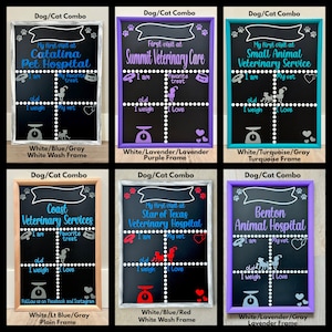Veterinary First Visit Chalkboard - Vet Visit Chalkboard - Pets First ...