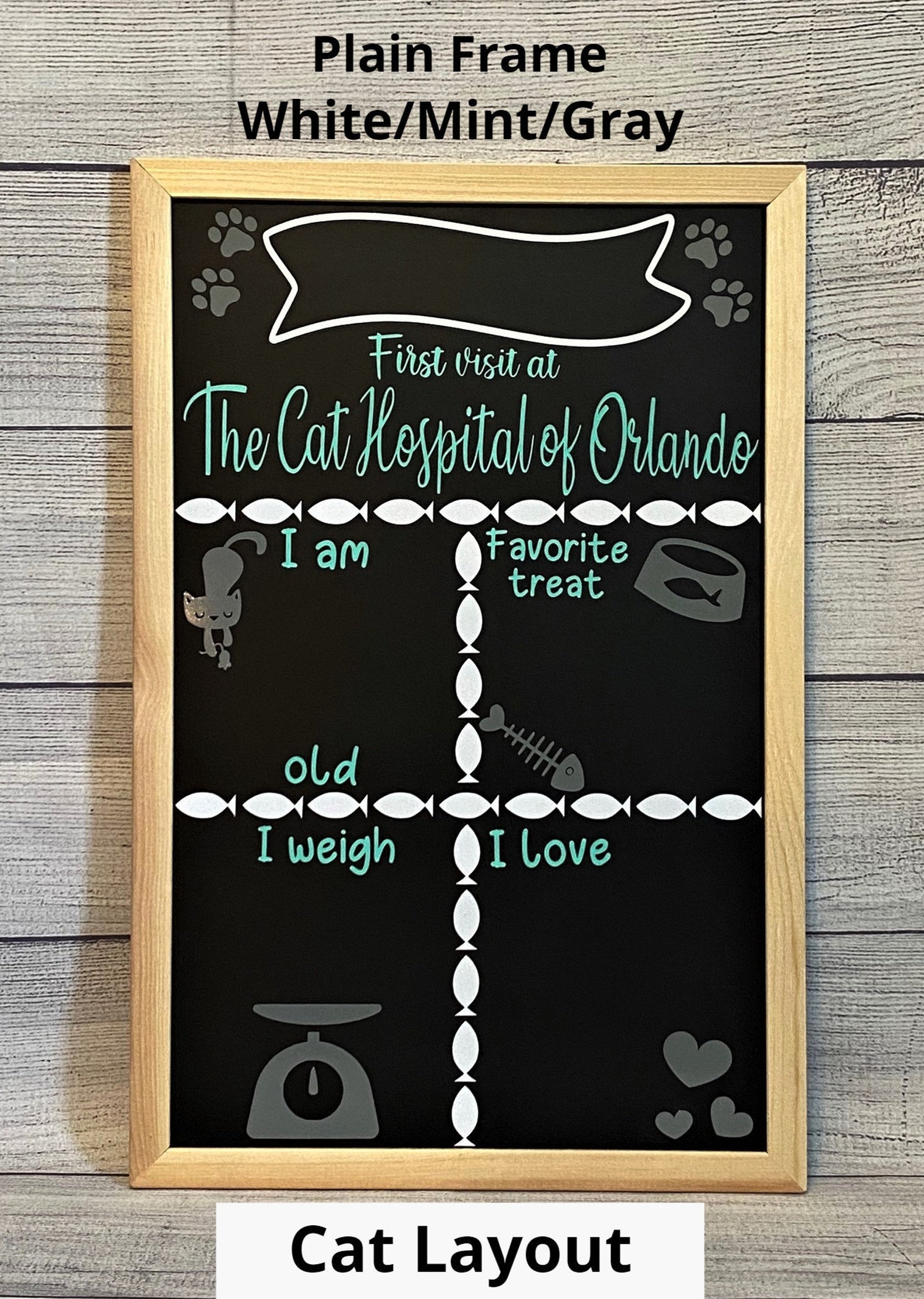 Veterinary First Visit Chalkboard Vet Visit Chalkboard | Etsy