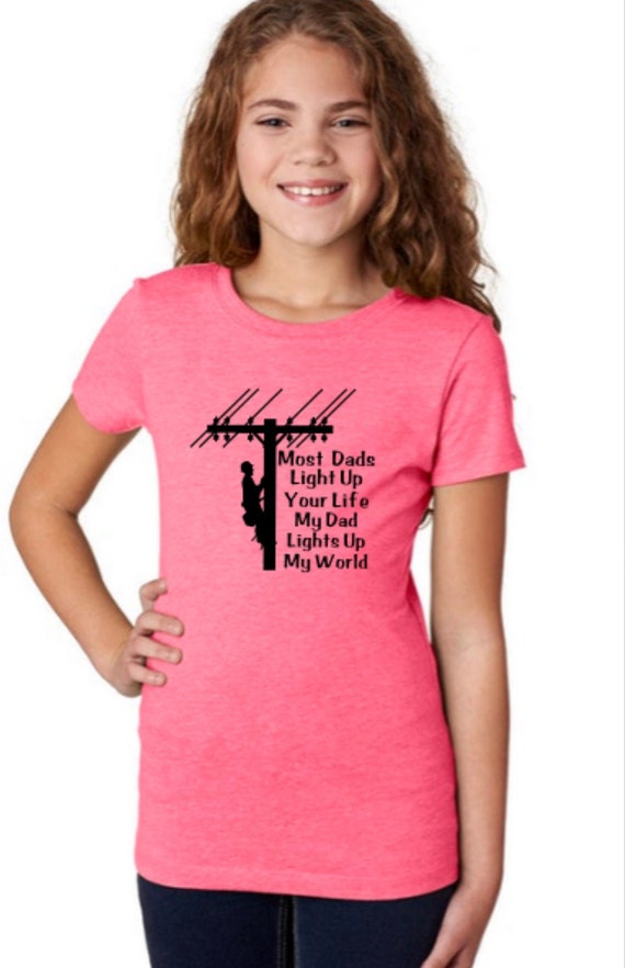 Lineman Child Shirt Linemans Girl Line Kid Little Girls | Etsy