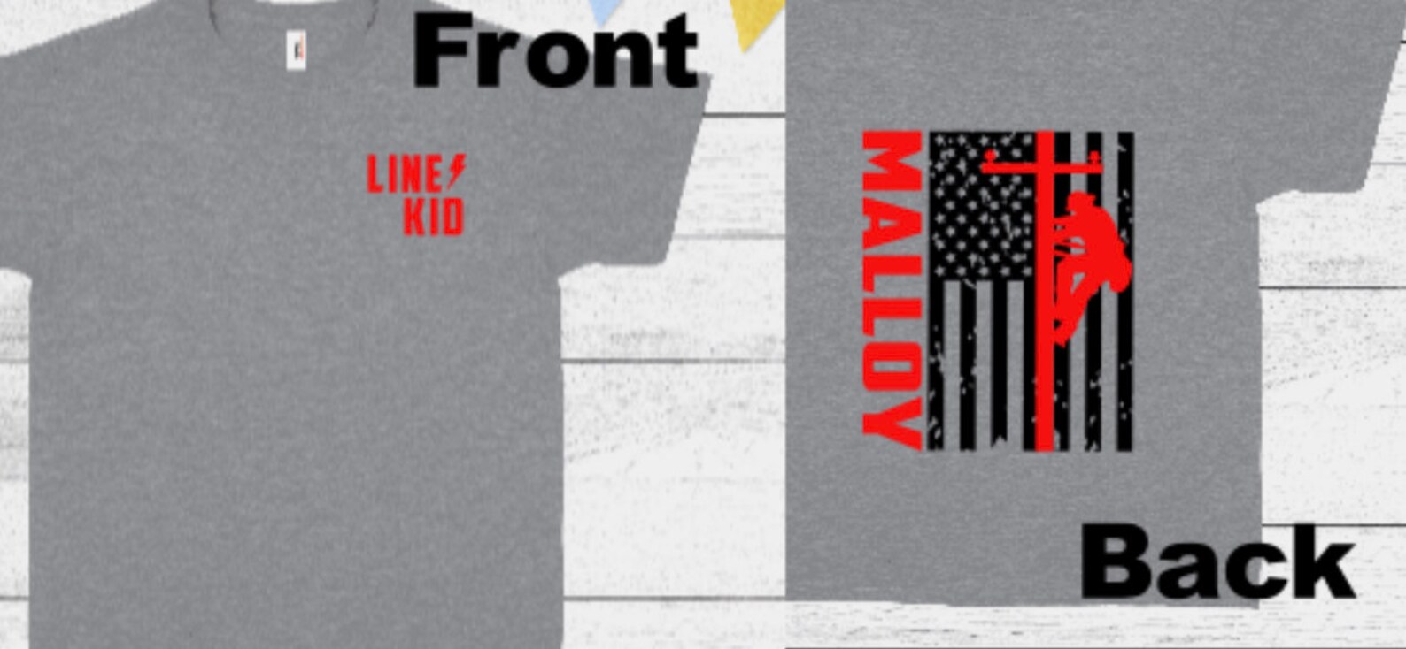 Line Kid Tee-toddler Tee-toddler Shirt-personalized Shirt-lineman Child ...