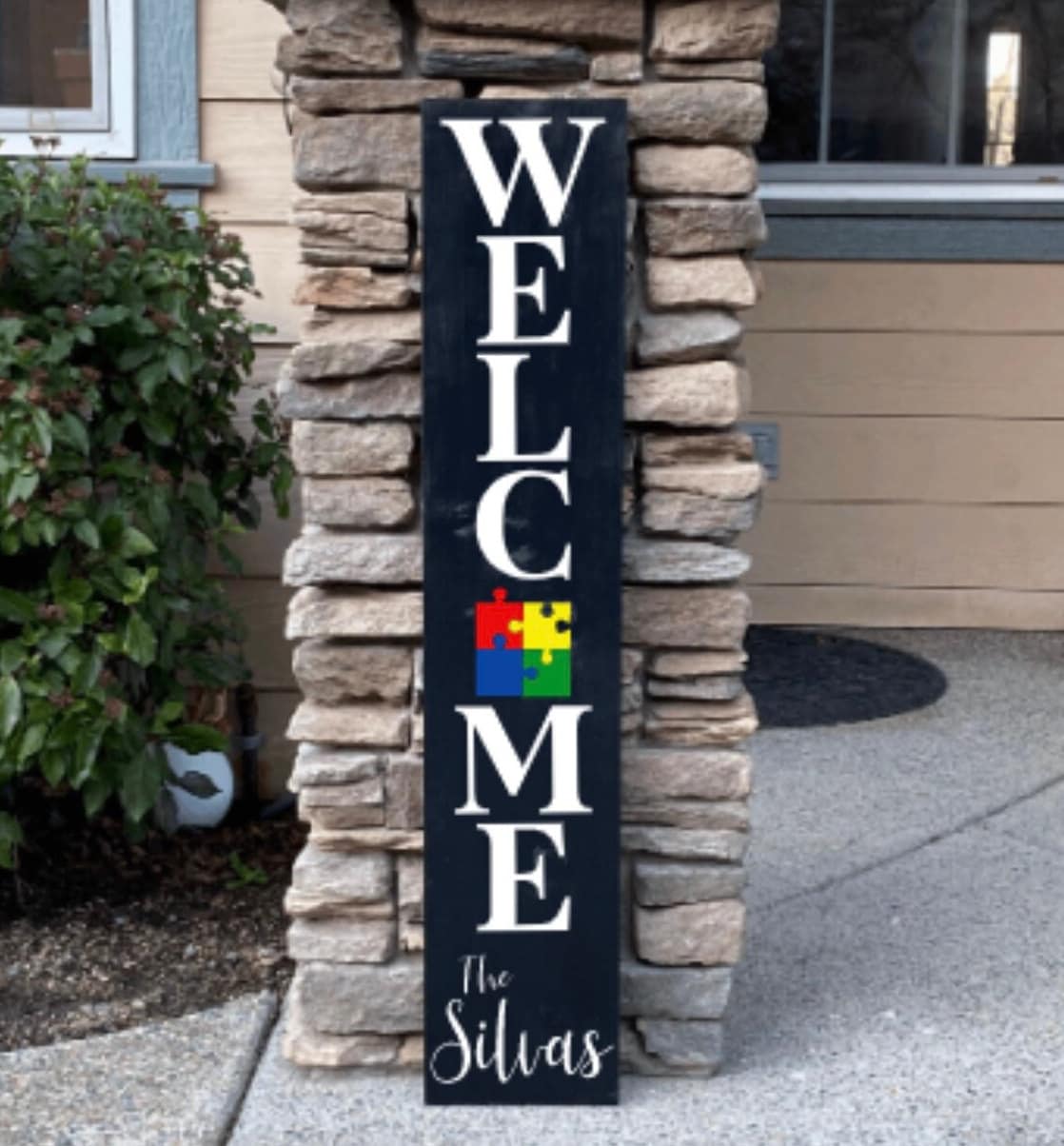 Autism Welcome Sign Spectrum Welcome Personalized Welcome - Etsy UK