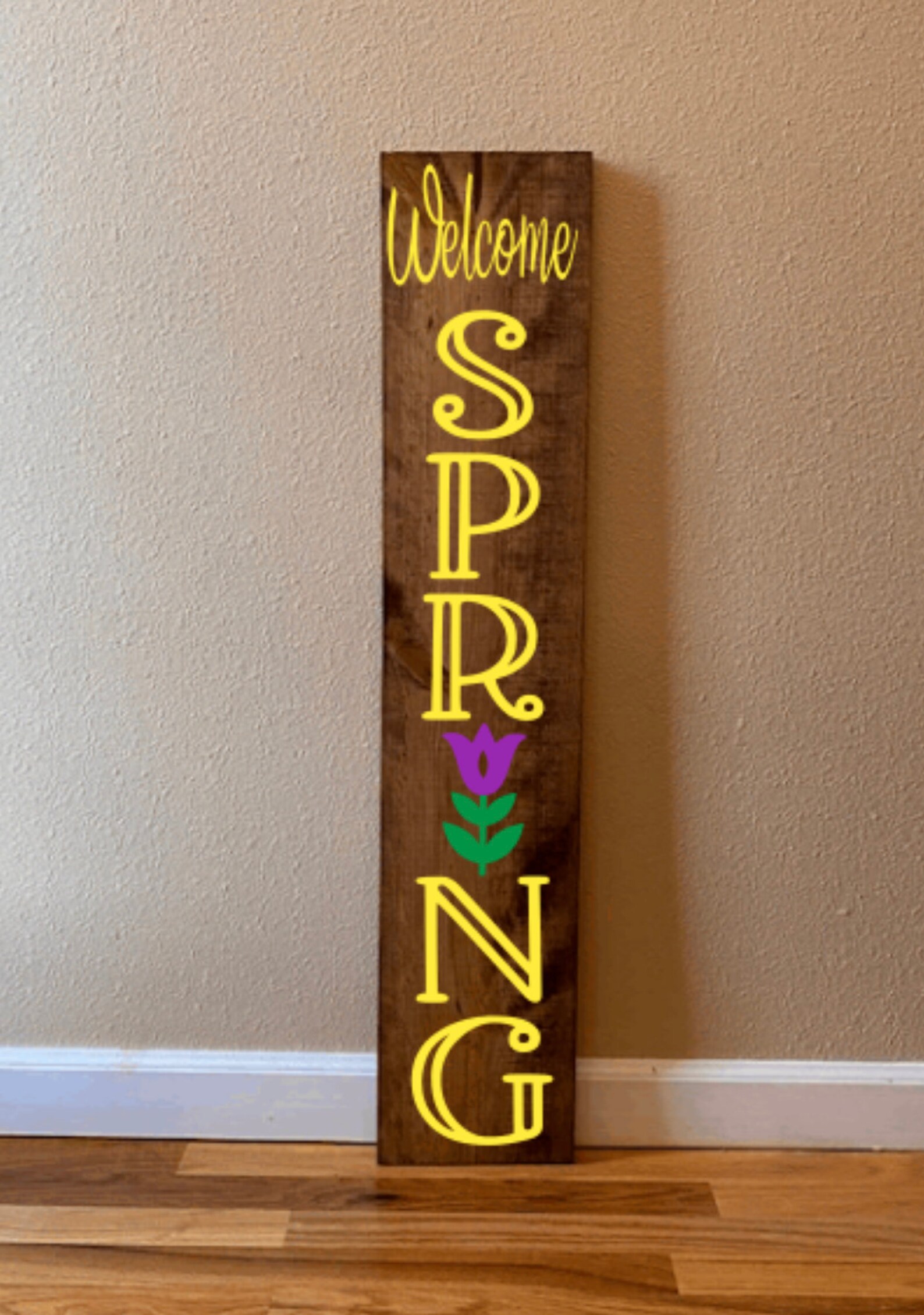 Easter Sign Spring Sign Holiday Sign Flower Sign | Etsy