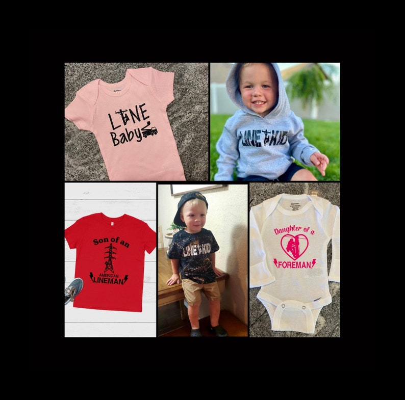 TODDLER & YOUTH Line Kid Shirt - Lineman Child Shirt - Linemans Girl ...