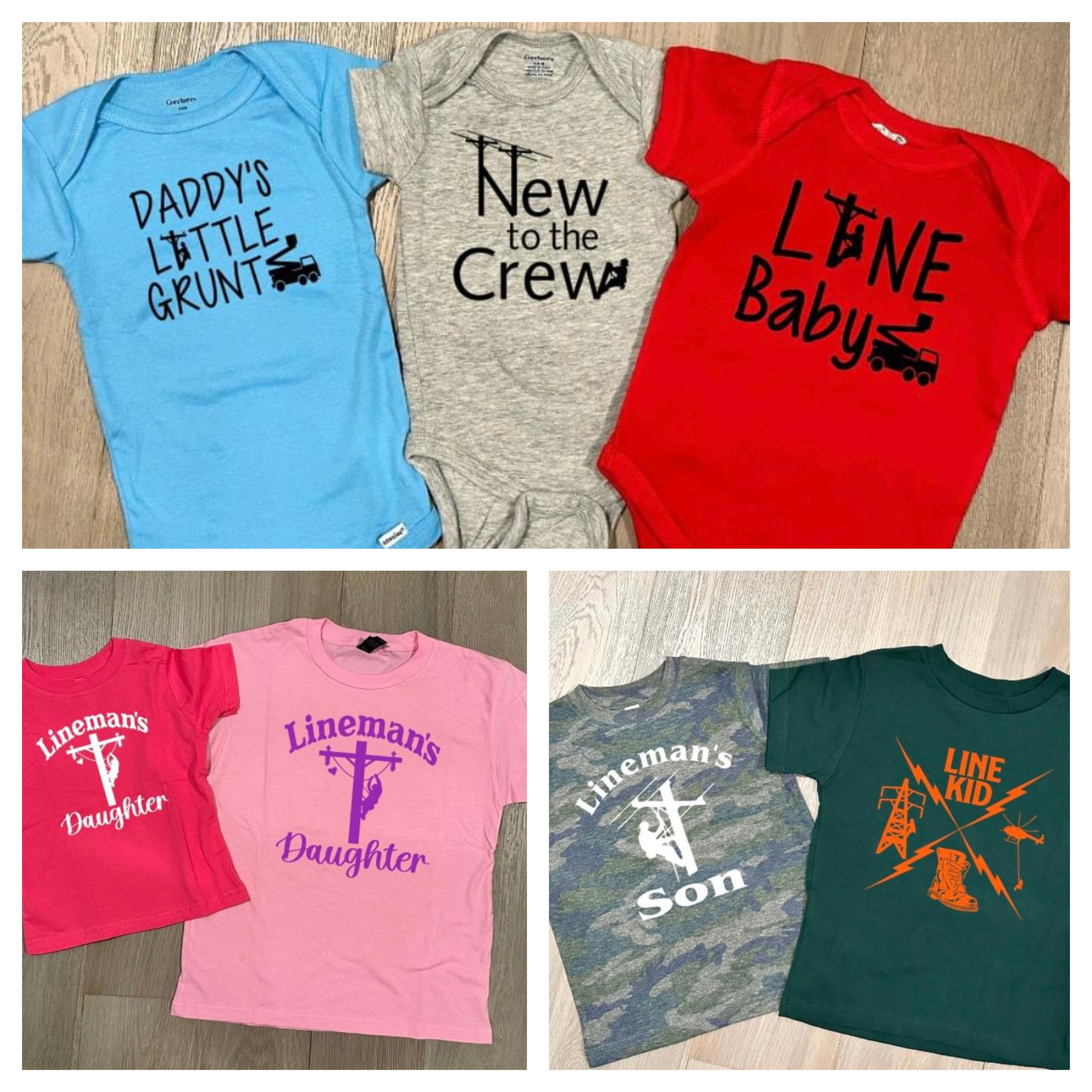 TODDLER & YOUTH Line Kid Shirt - Lineman Child Shirt - Linemans Girl ...