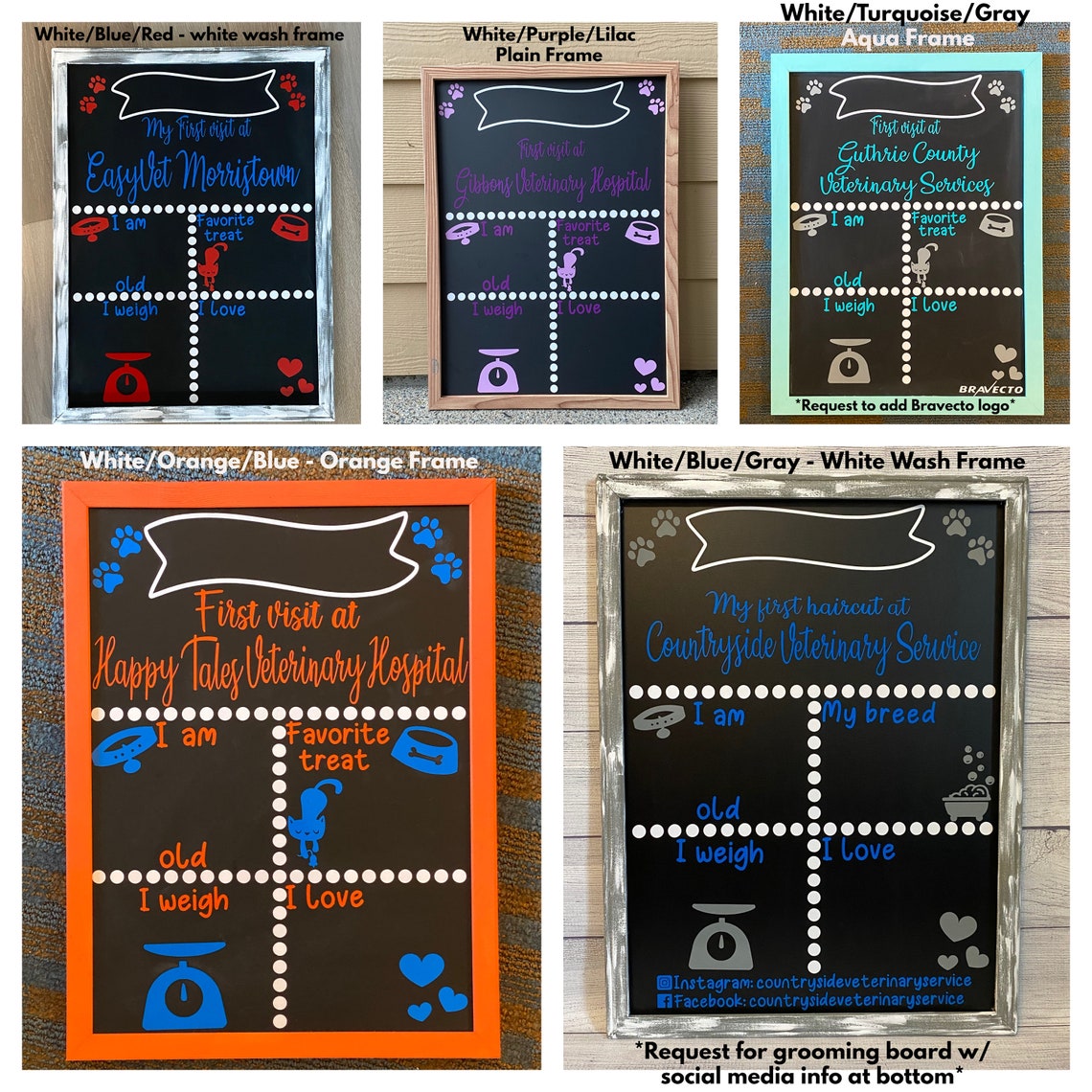 Veterinary First Visit Chalkboard Vet Visit Chalkboard - Etsy