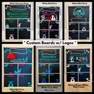Veterinary First Visit Chalkboard - Vet Visit Chalkboard - Pets First ...