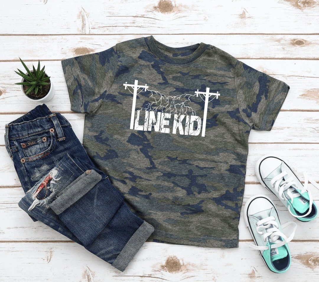 TODDLER & YOUTH Line Kid Shirt - Lineman Child Shirt - Linemans Girl ...