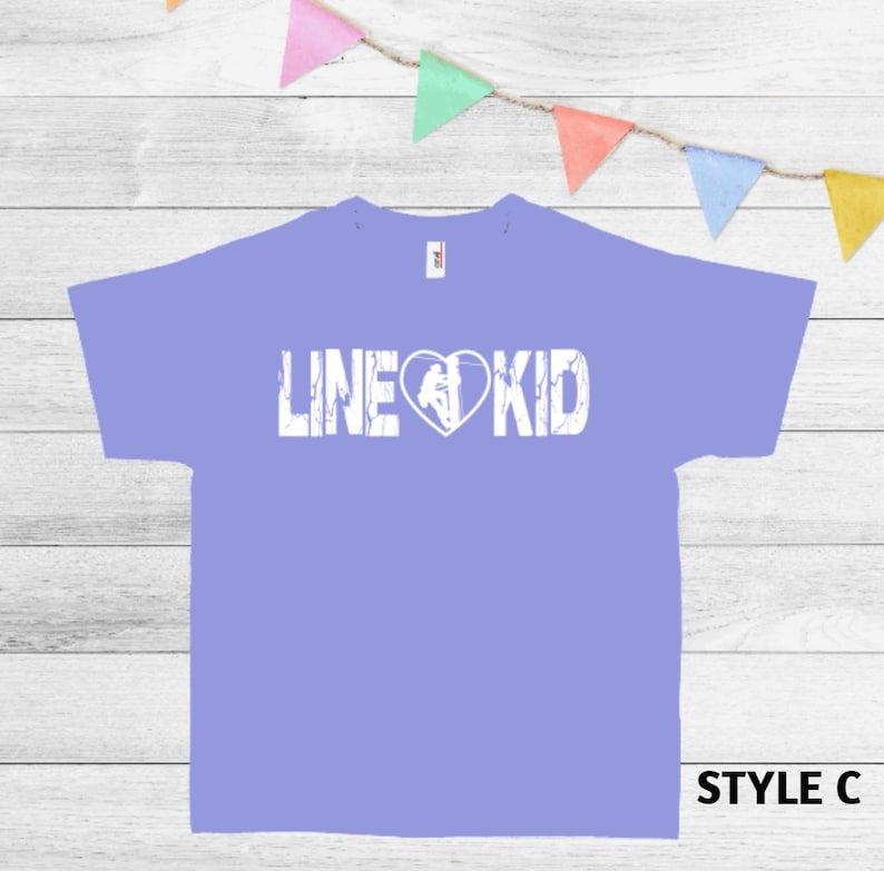 YOUTH Line Kid Shirt Lineman Child Shirt Linemans Girl | Etsy