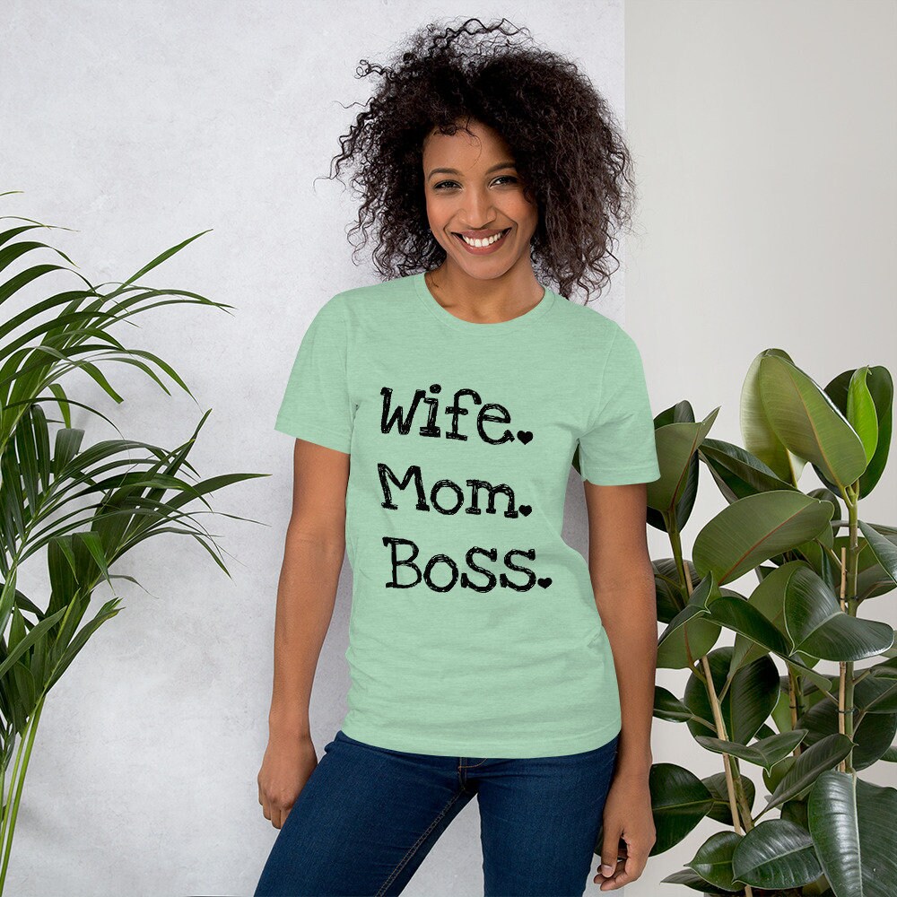 Wife Mom Boss Shirt Mom Shirt Wife Shirt T For Mom Etsy Australia