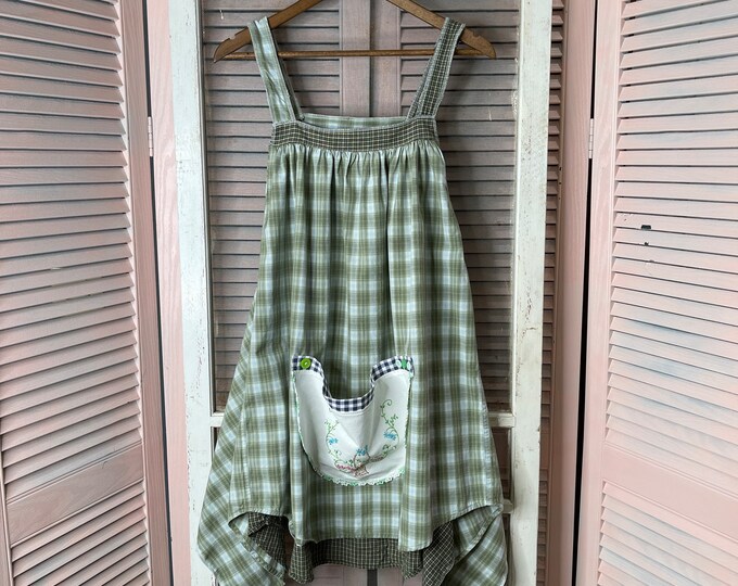 Upcycled Boho Hippie Apron Top/dress. Size Medium. - Etsy