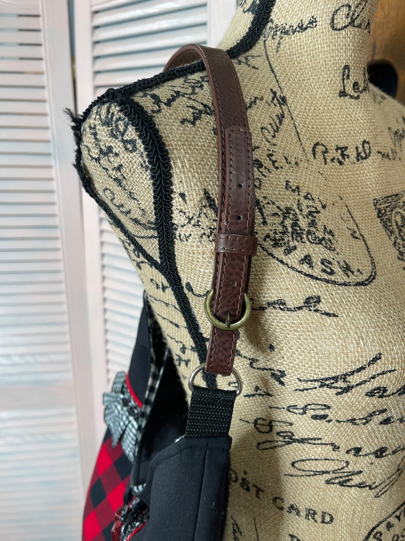 Red and Black Buffalo Check Winter Holiday Purse Handbag. - Etsy