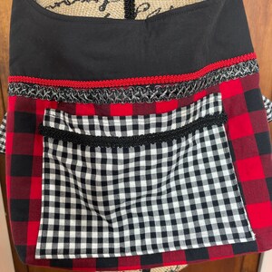 Red and Black Buffalo Check Winter Holiday Purse Handbag. - Etsy