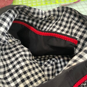 Red and Black Buffalo Check Winter Holiday Purse Handbag. - Etsy