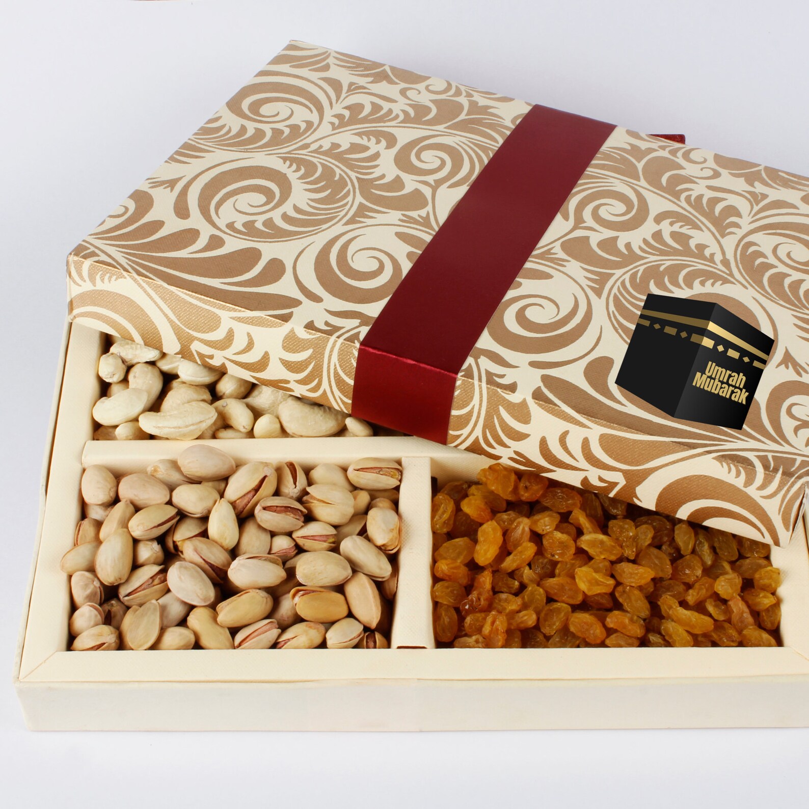 Kaaba-inspired 'umrah Mubarak' Sticker Elegant Gold & Black Cube Design ...