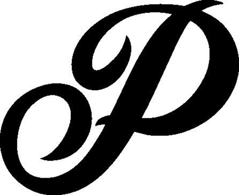 A–Z Alphabet Set, Script Letter SVG PNG, Cursive Alphabet, Monogram ...