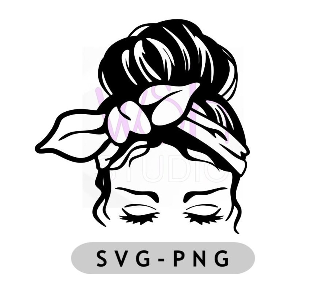 Woman Face SVG PNG, Woman Head Svg Png, Woman Hair Svg Png, Woman With ...