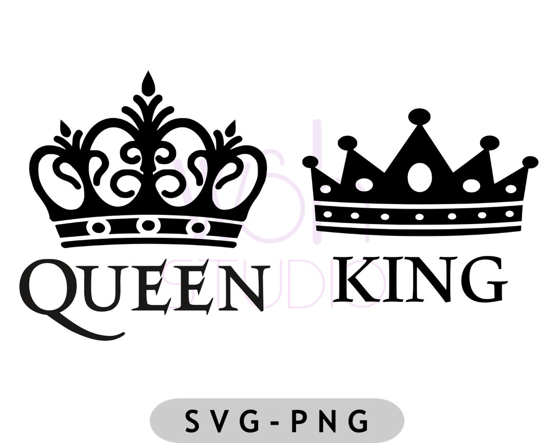 King and Queen Design Files SVG, King Queen Crown Design Files, King & Queen Coffee Mug Svg, Svg ...