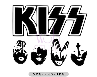 Kiss Band Logo Png - Etsy