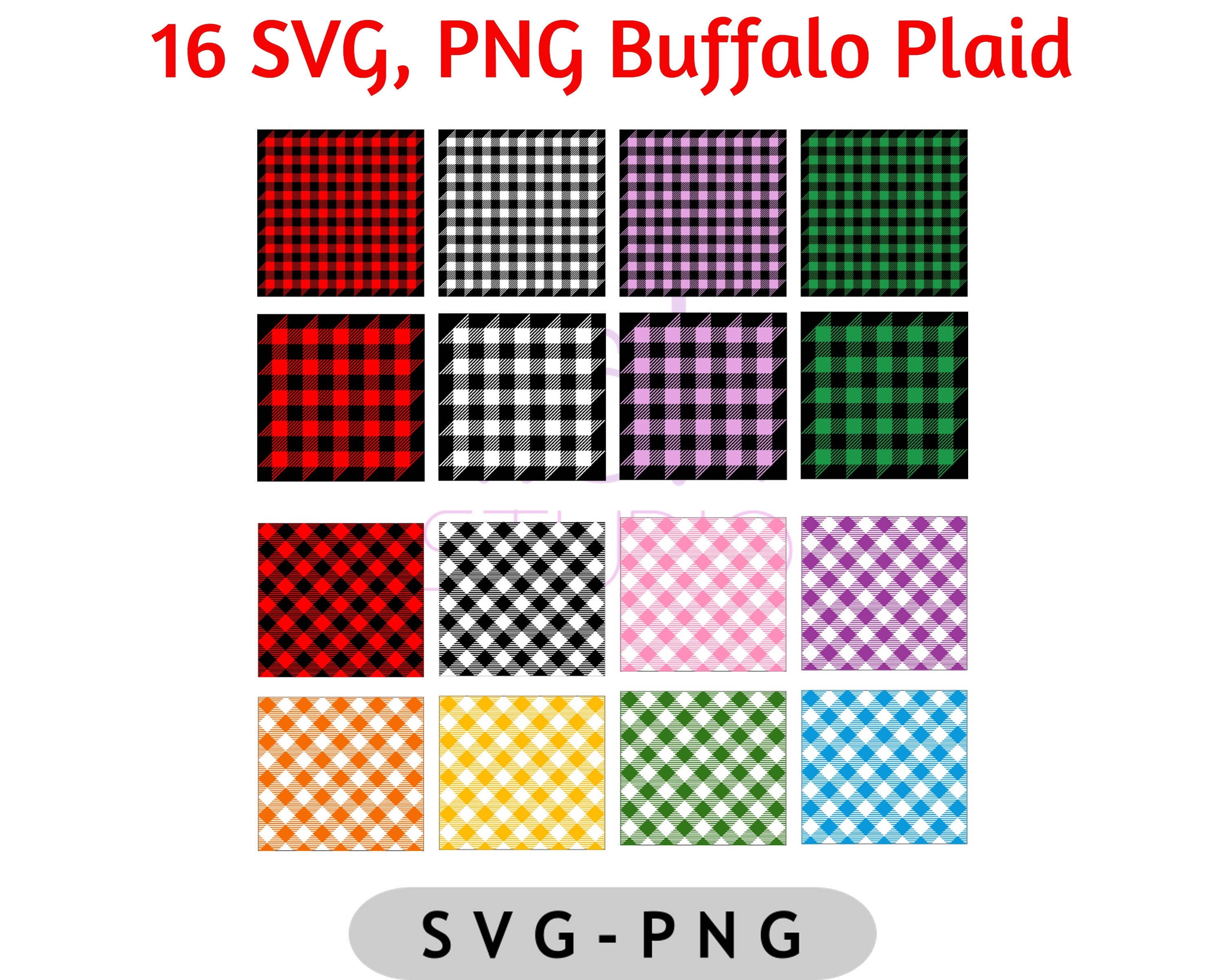 16 SVG PNG Büffel kariert Digital Büffel kariert - Etsy.de