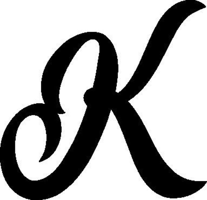 A–Z Alphabet Set, Script Letter SVG PNG, Cursive Alphabet, Monogram ...