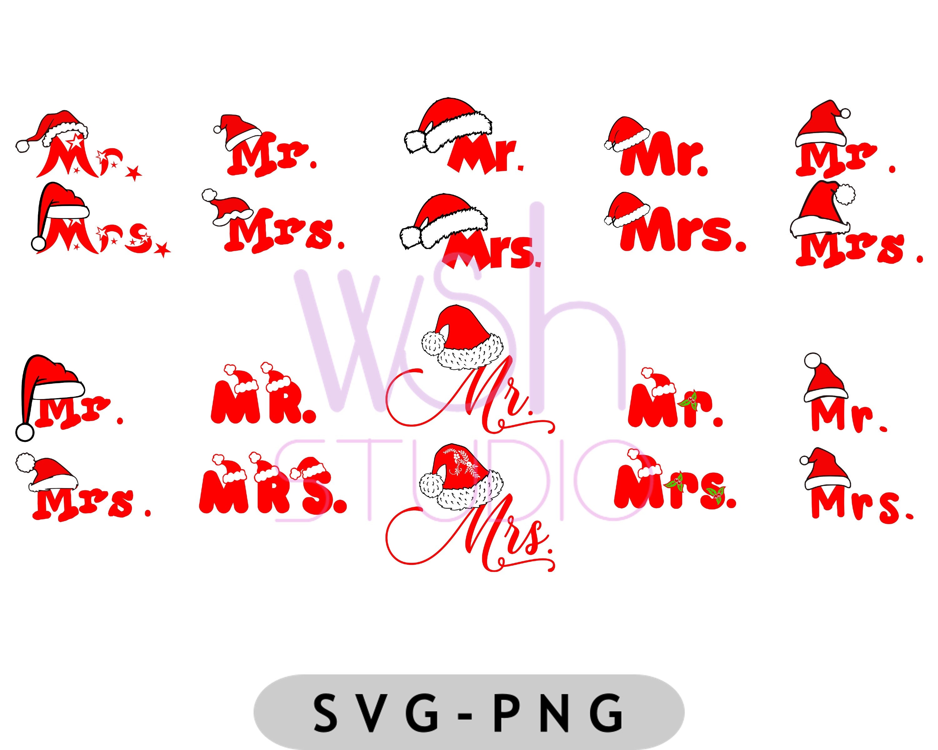 Mr and Mrs Christmas Svg, Couples Christmas Svg, Mr and Mrs Couple ...