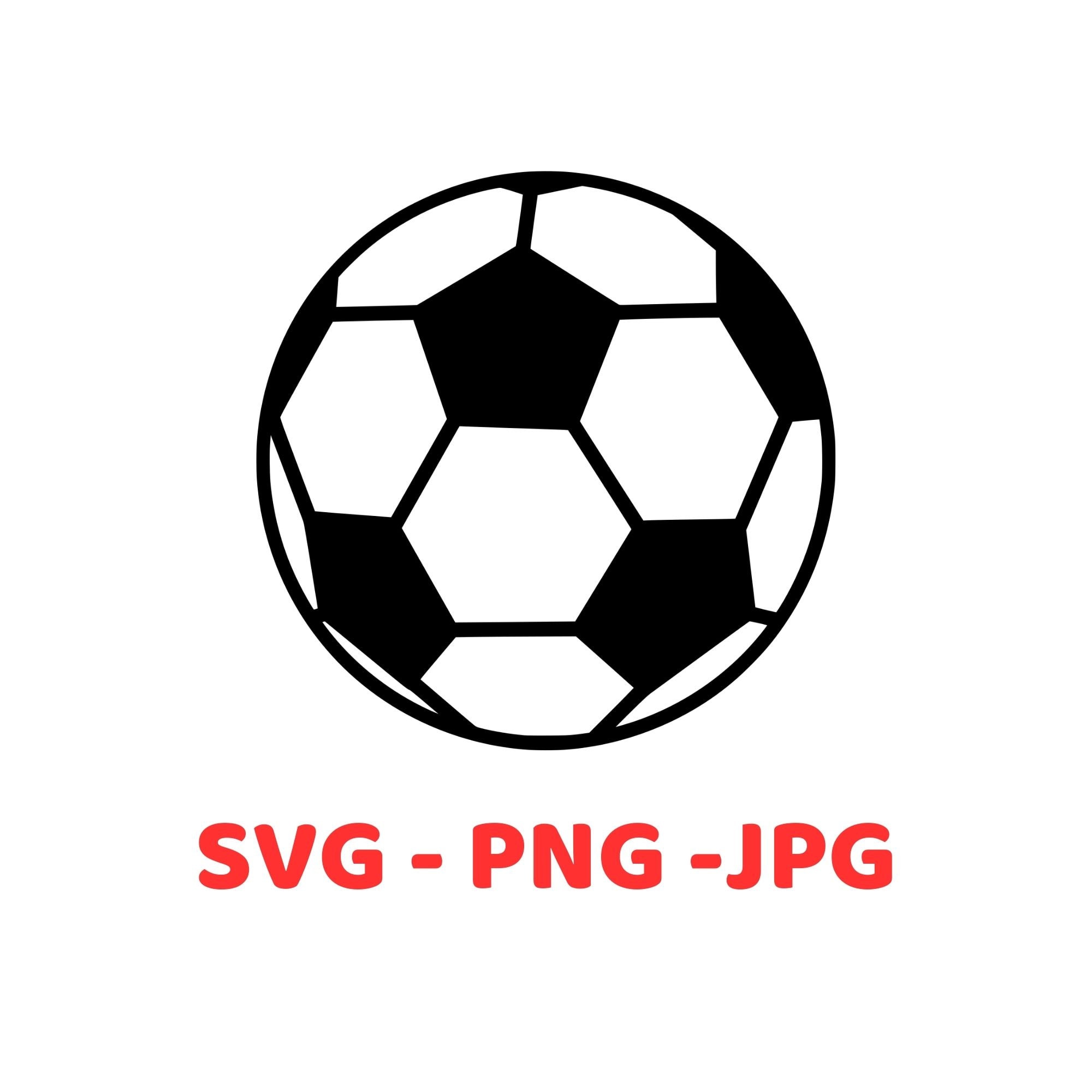 Soccer Ball Instant Download SVG PNG JPG Digital Download 2 - Etsy