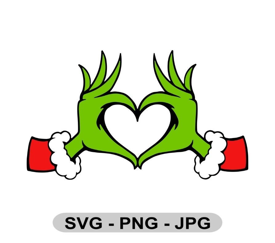 Christmas Heart Design SVG PNG JPG Christmas Reindeer Face - Etsy