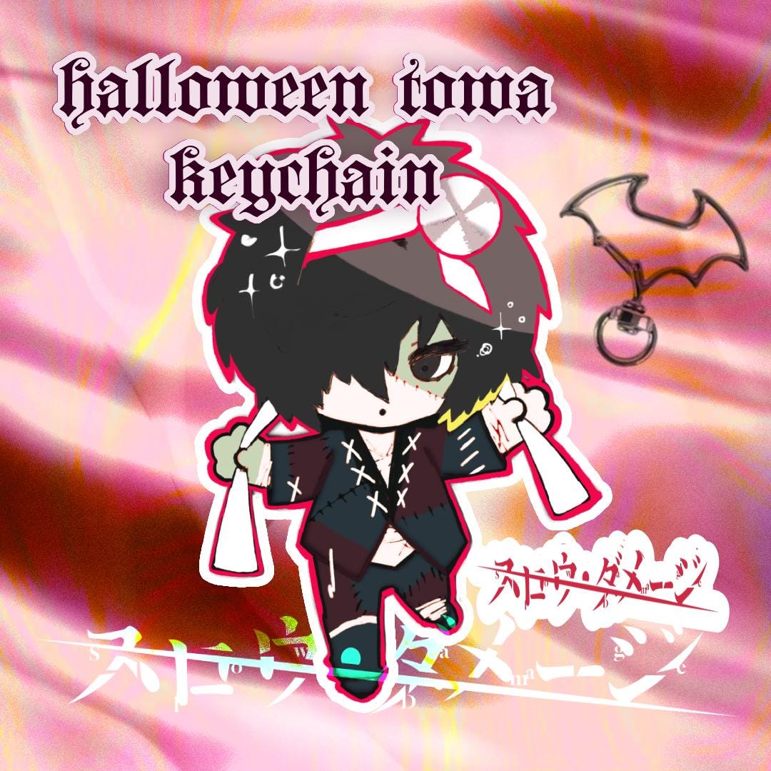 Slow Damage Towa Halloween Keychain (2" Holographic Acrylic) PRE ORDER ...