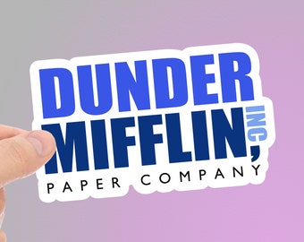 Dunder Mifflin Paper Company Vinyl Sticker. the Office Laptop Sticker ...