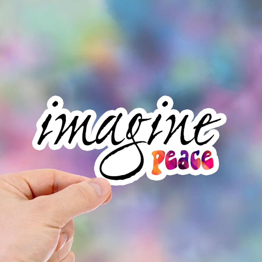 Imagine Vinyl Sticker, Lennon Sticker, Cute Stickers, the Beatles ...