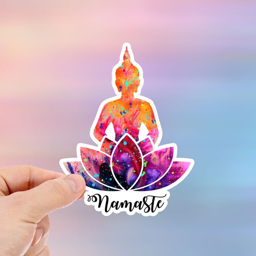 Lotus Flower Stickers Ultimate Meditation Namaste Stickers | Etsy