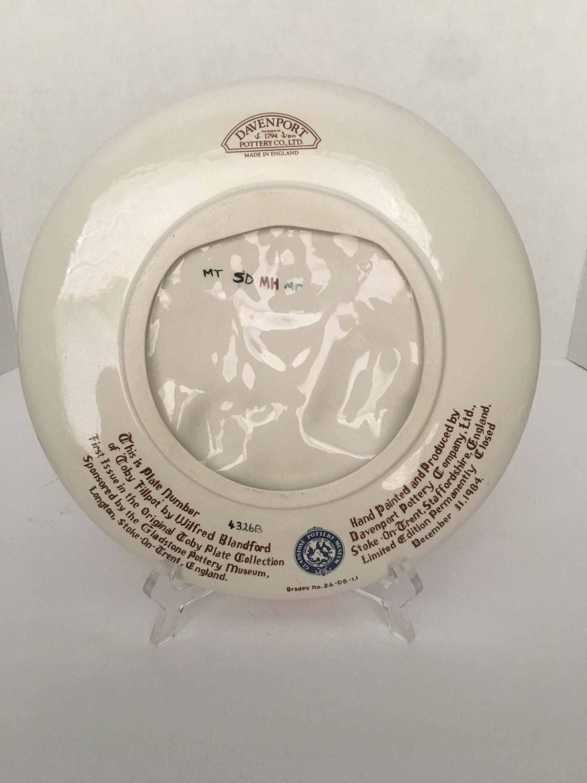 Vintage Toby Fillpot by Wilfred Blandford Toby Plate - Etsy