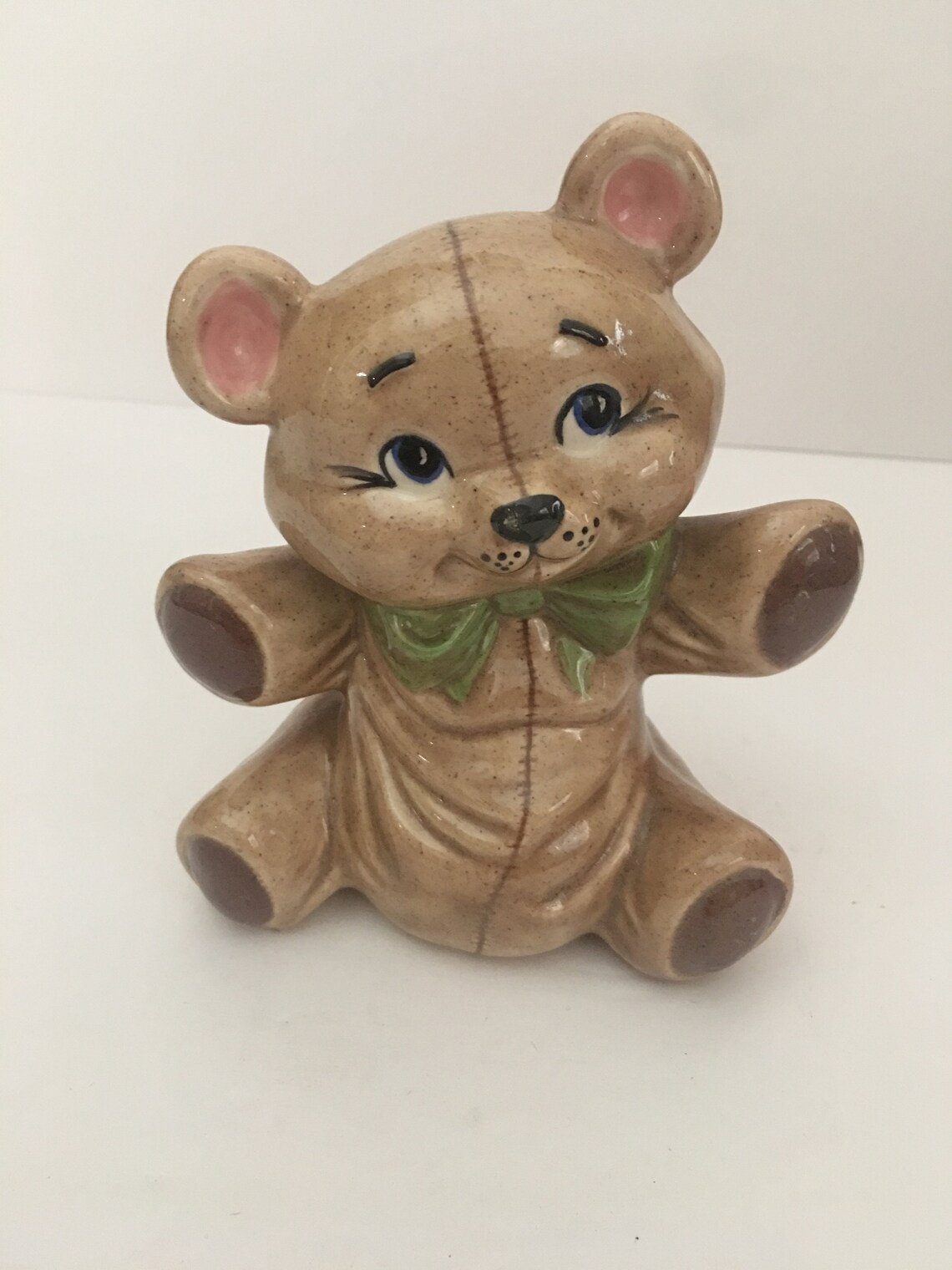 Vintage Ceramic Teddy Bear | Etsy