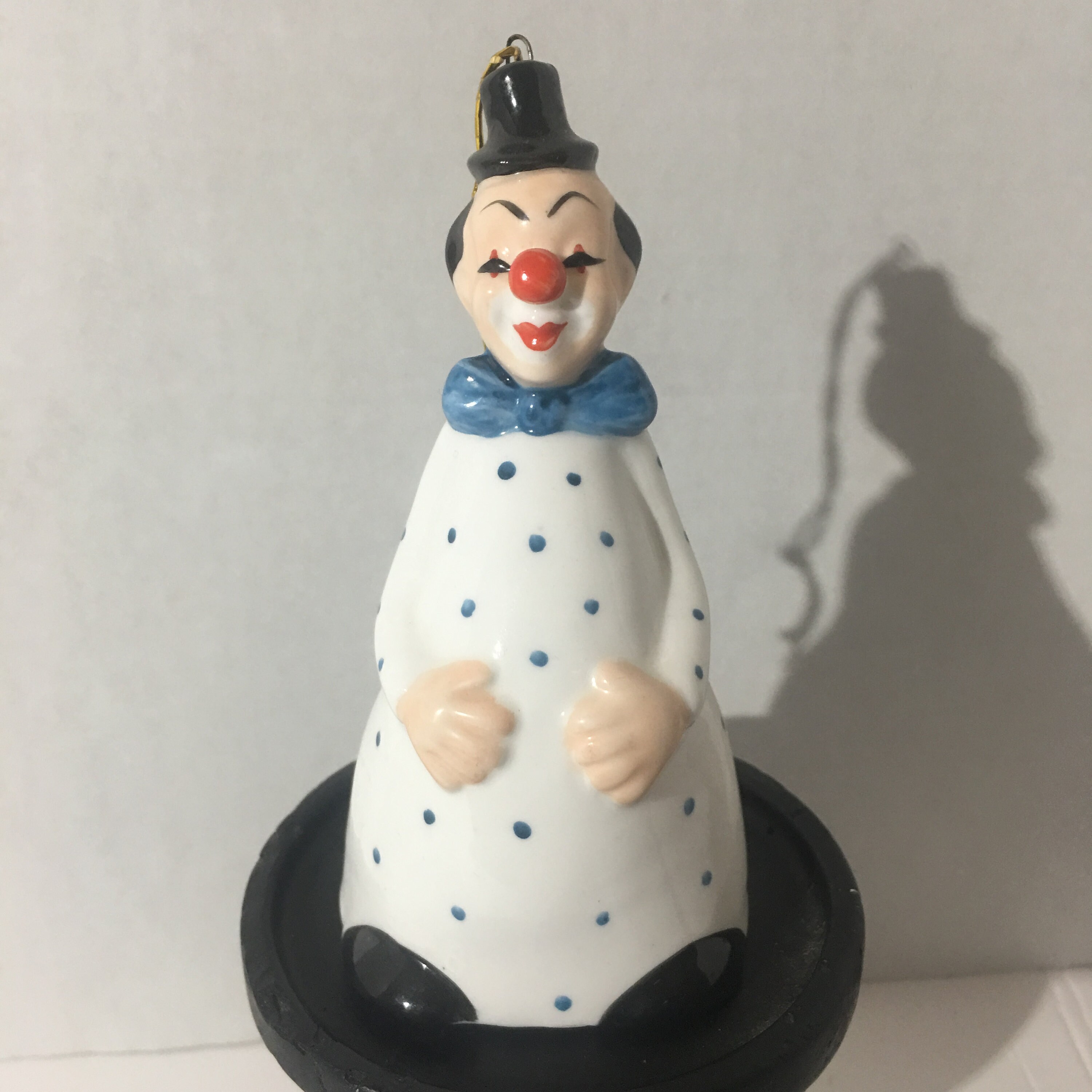 Vintage Porcelain Clown Bell - Etsy