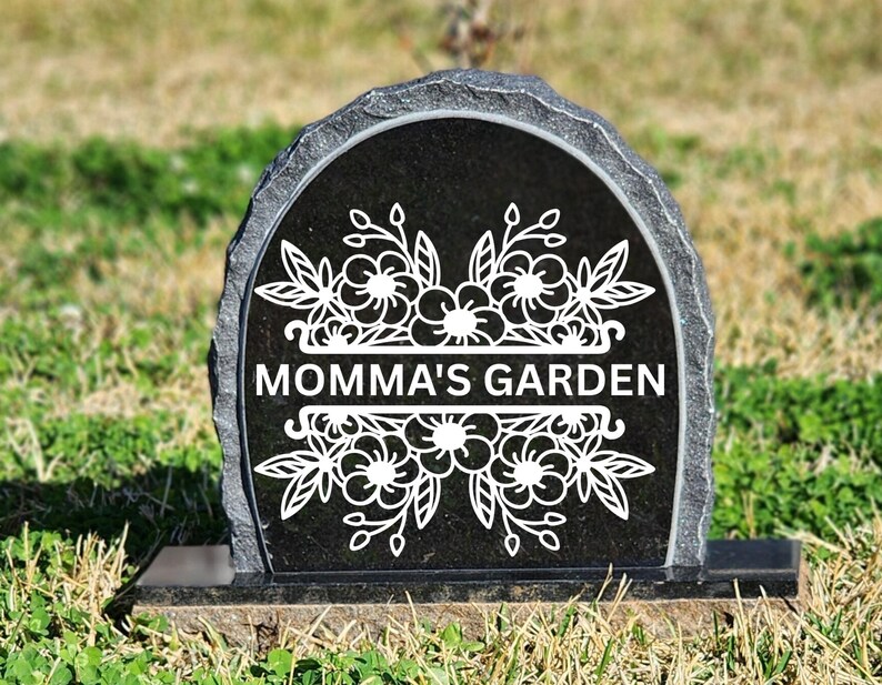 Custom Engraved Granite Name Stone – Monogram Address Marker ...