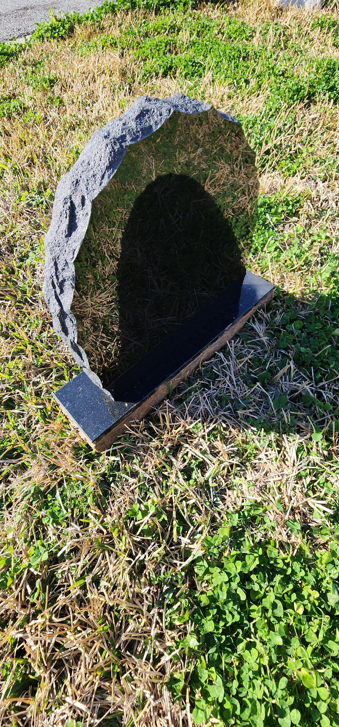 Custom Engraved Granite Name Stone – Monogram Address Marker ...